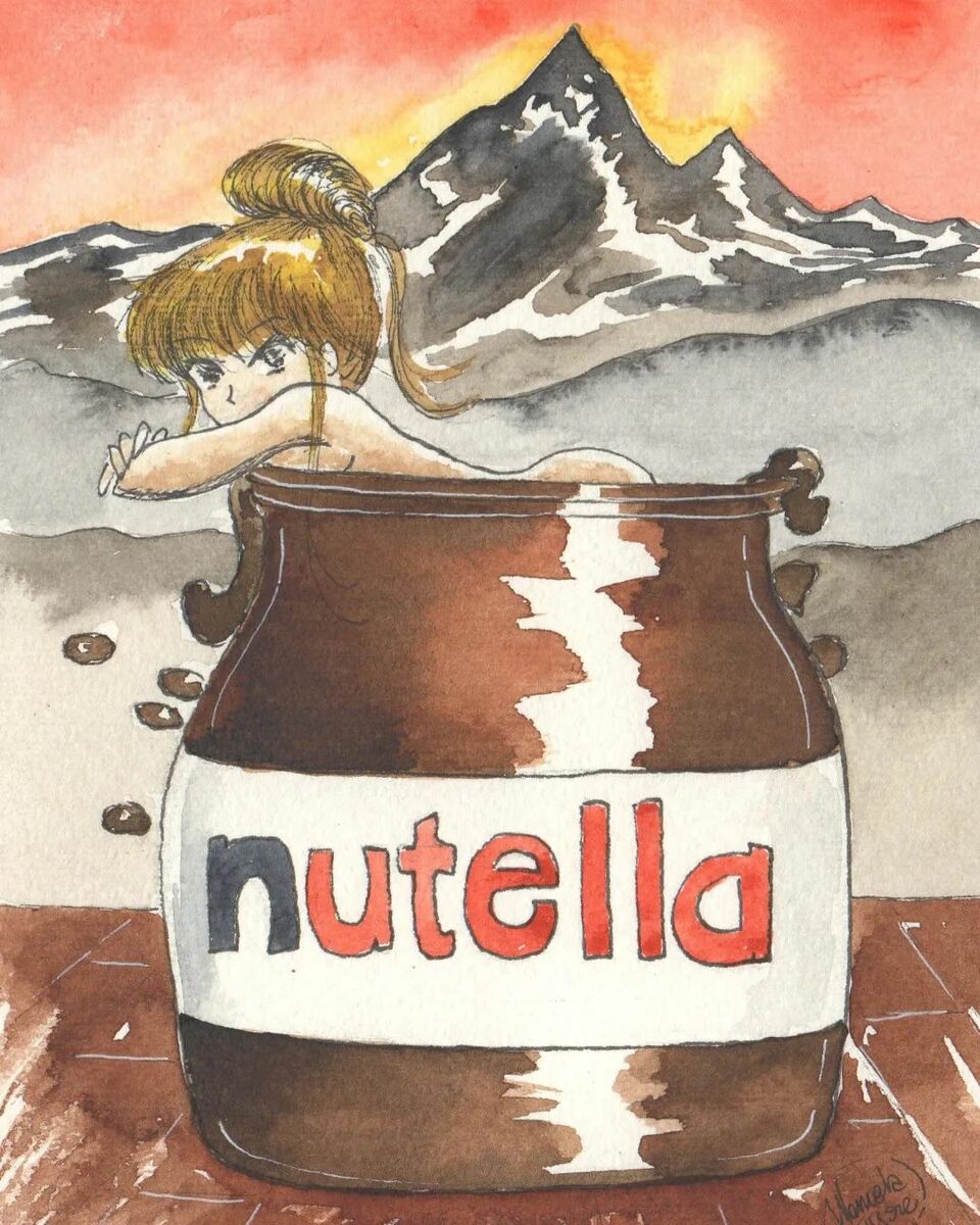 World Nutella Day: un’icona raccontata con l’arte manga di Manuela ...