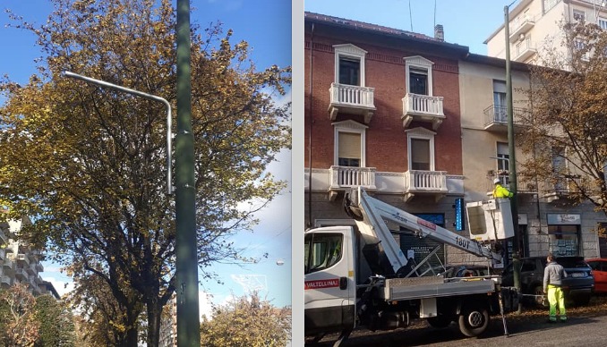 Il regalo di Natale per Via Borgaro: dopo anni di "buio" arriva la luce ...