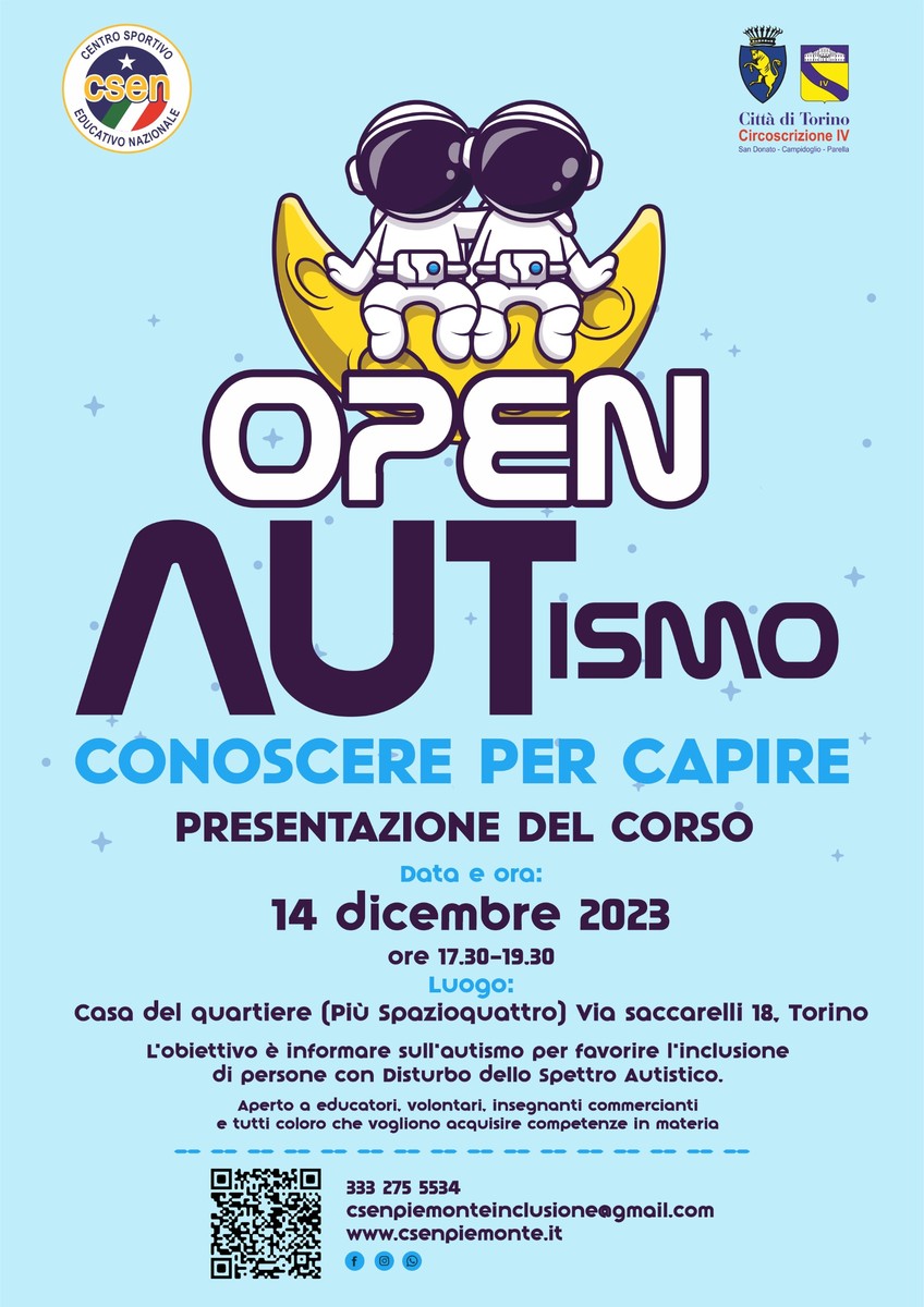 Csen Piemonte presente il progetto Open Aut per favorire l'inclusione ...